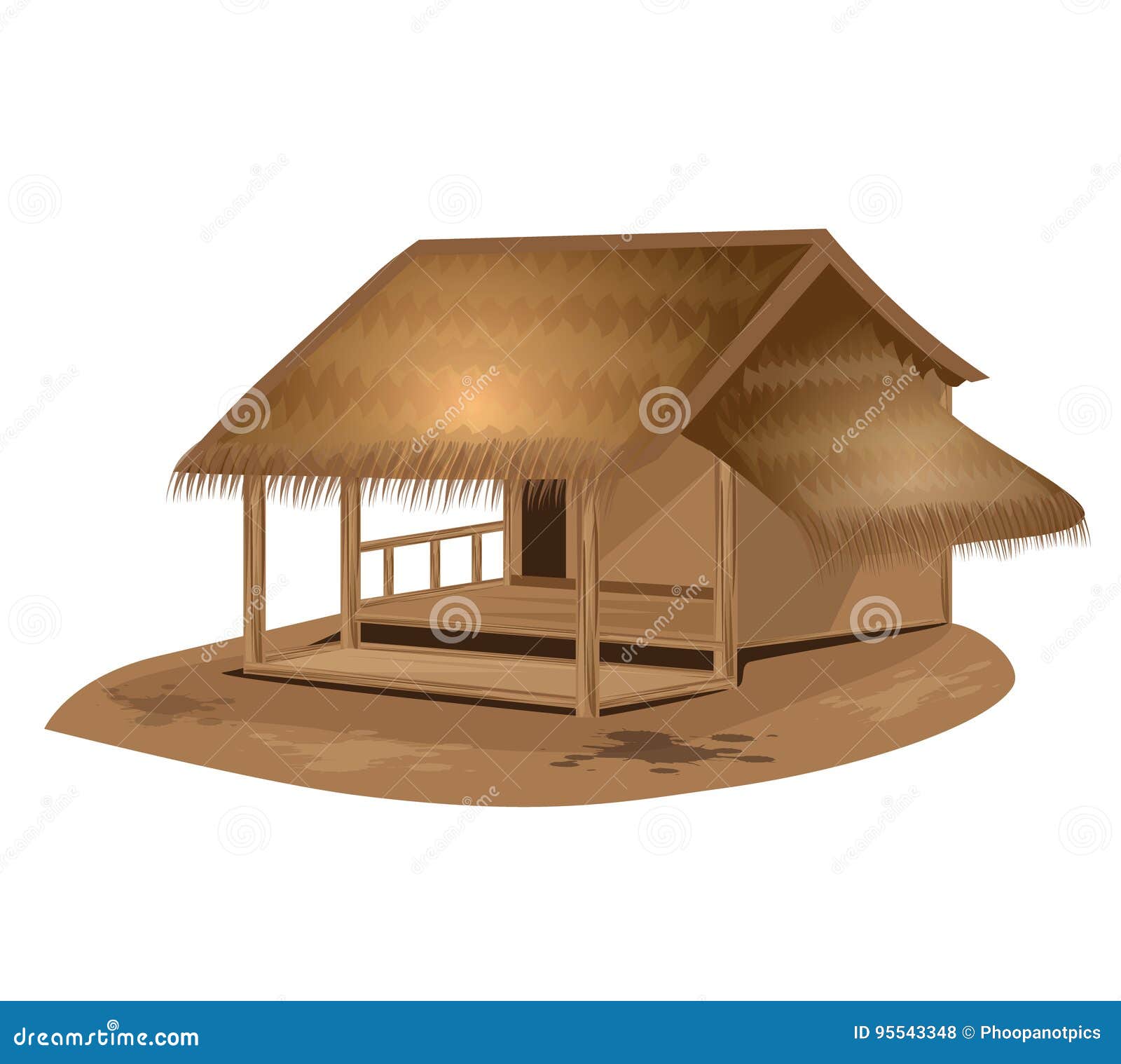 Hut vector design stock vector. Illustration of lovely - 95543348