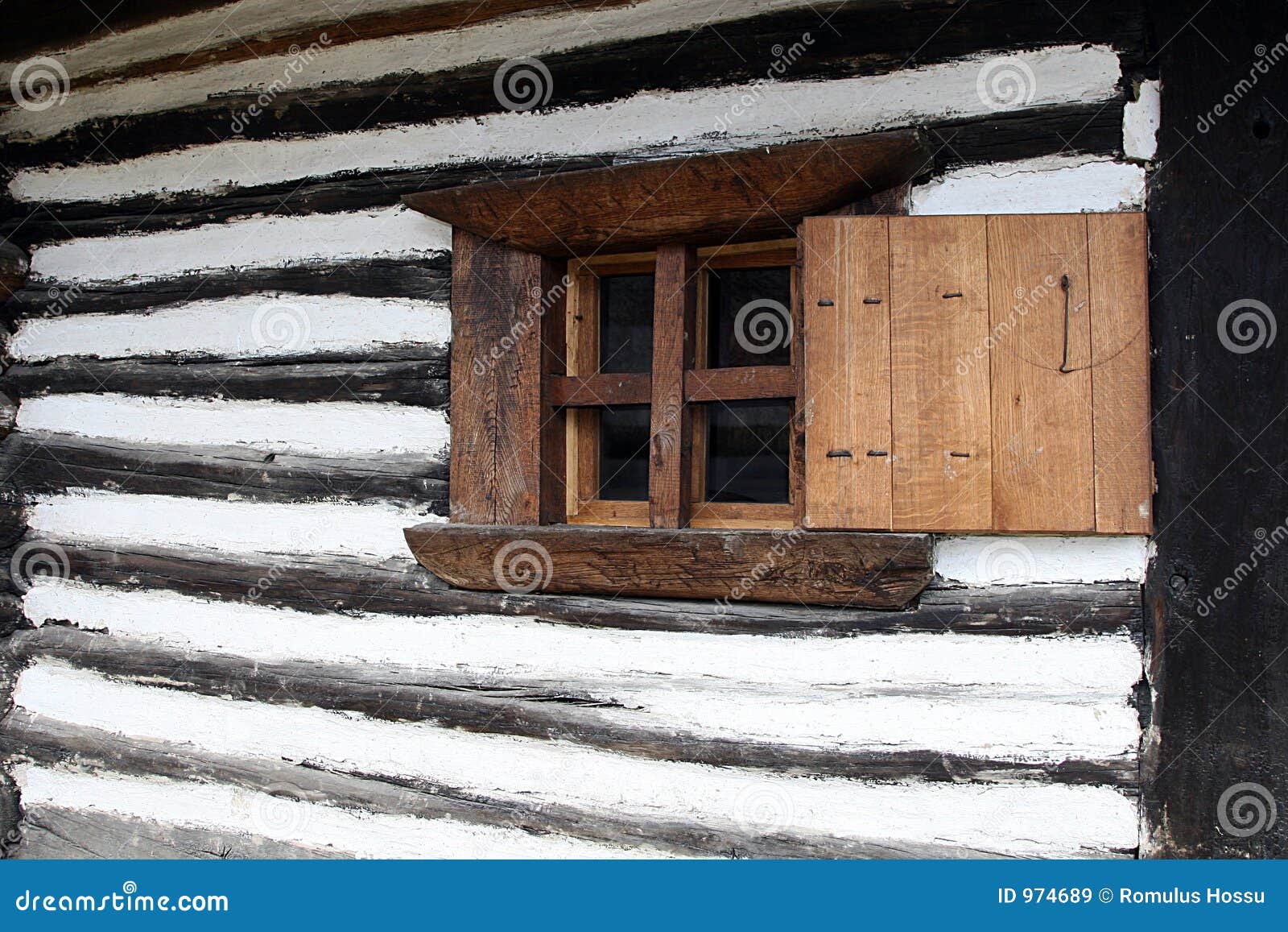 The hut window stock image. Image of country, bran, romania - 974689