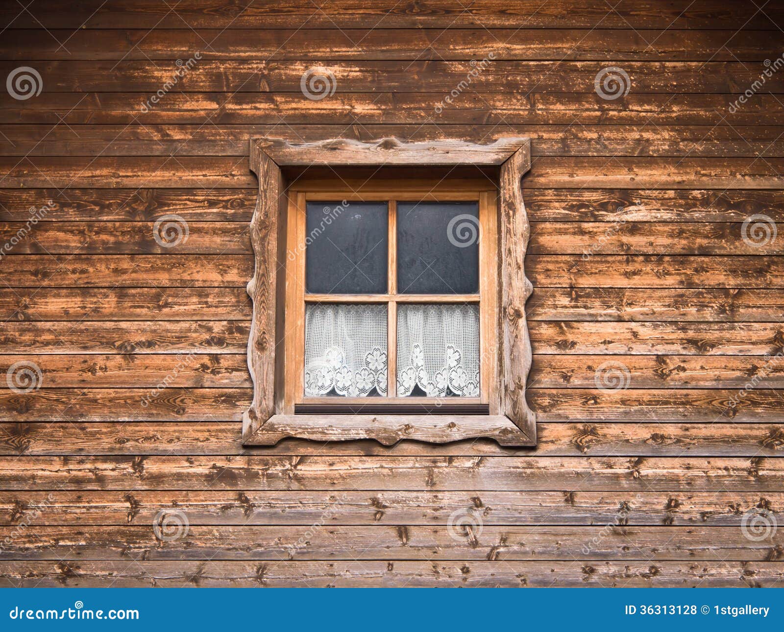 Hut and Window with Curtain (10) Stock Photo - Image of frame, country ...