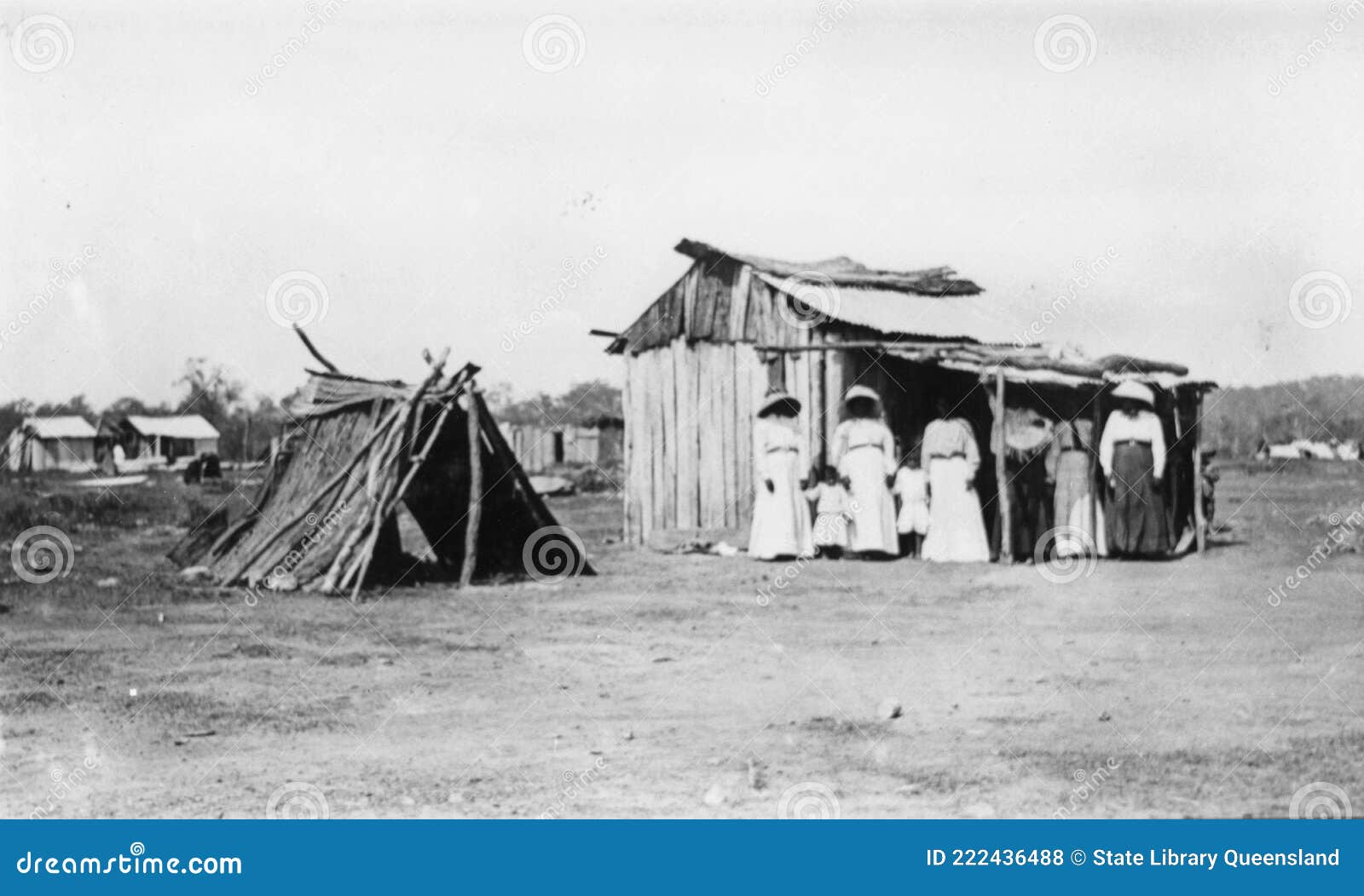 Huts At Barambah Aboriginal Settlement 1911 Picture. Image: 222436488
