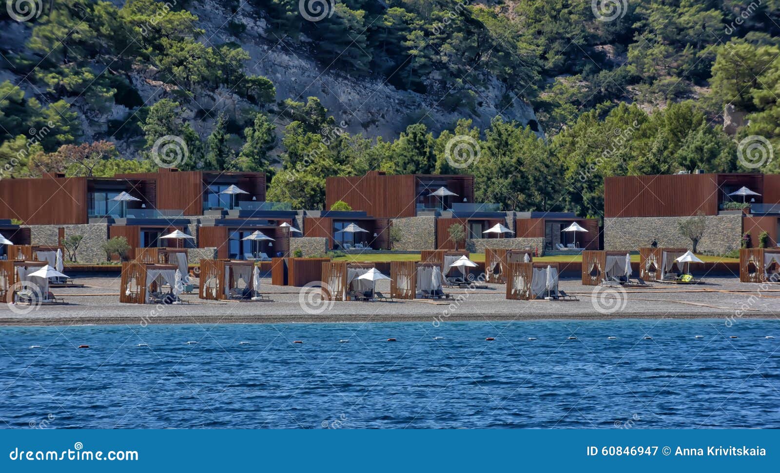 Huts at the Beach of Luxury Hotel Editorial Photography - Image of ...