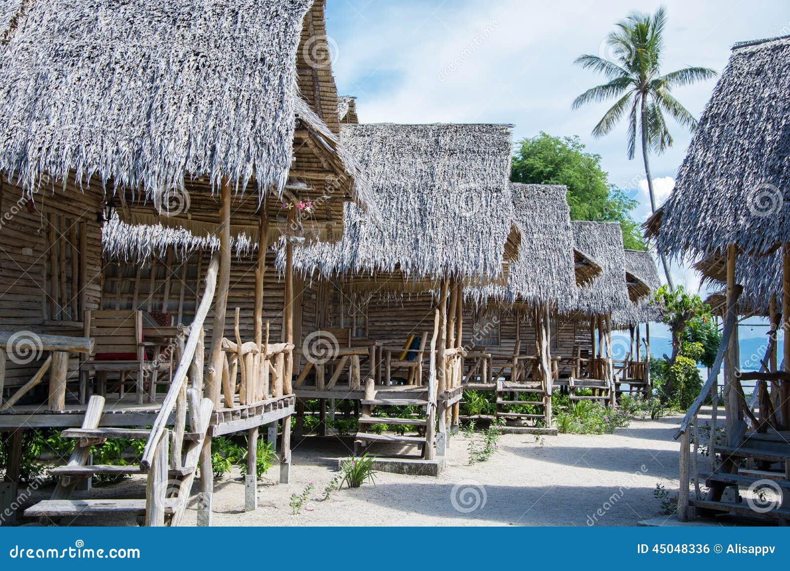 Huts resort stock photo. Image of hotel, horizontal, destinations ...