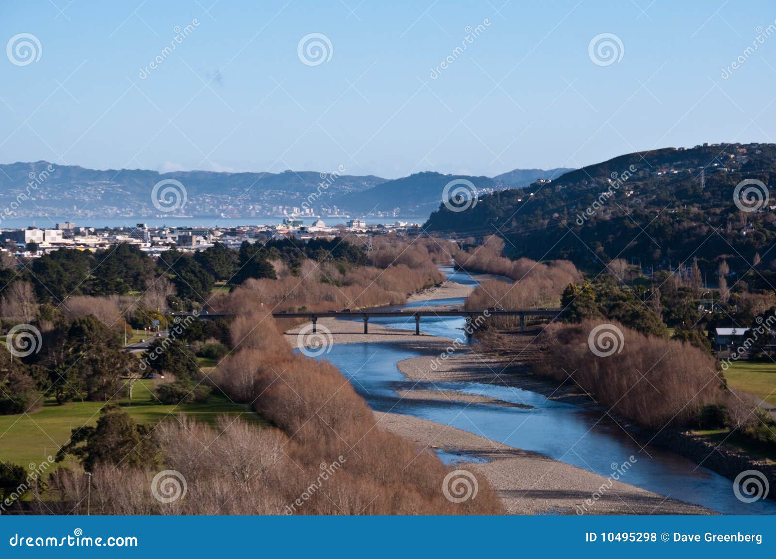 Hutt River stock photo. Image of water, cityscape, bank - 10495298
