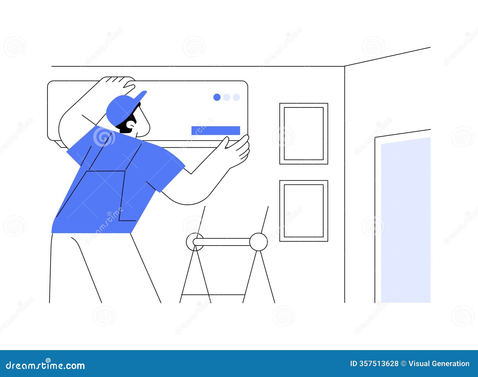 HVAC Contractor Isolated Cartoon Vector Illustrations. | CartoonDealer ...