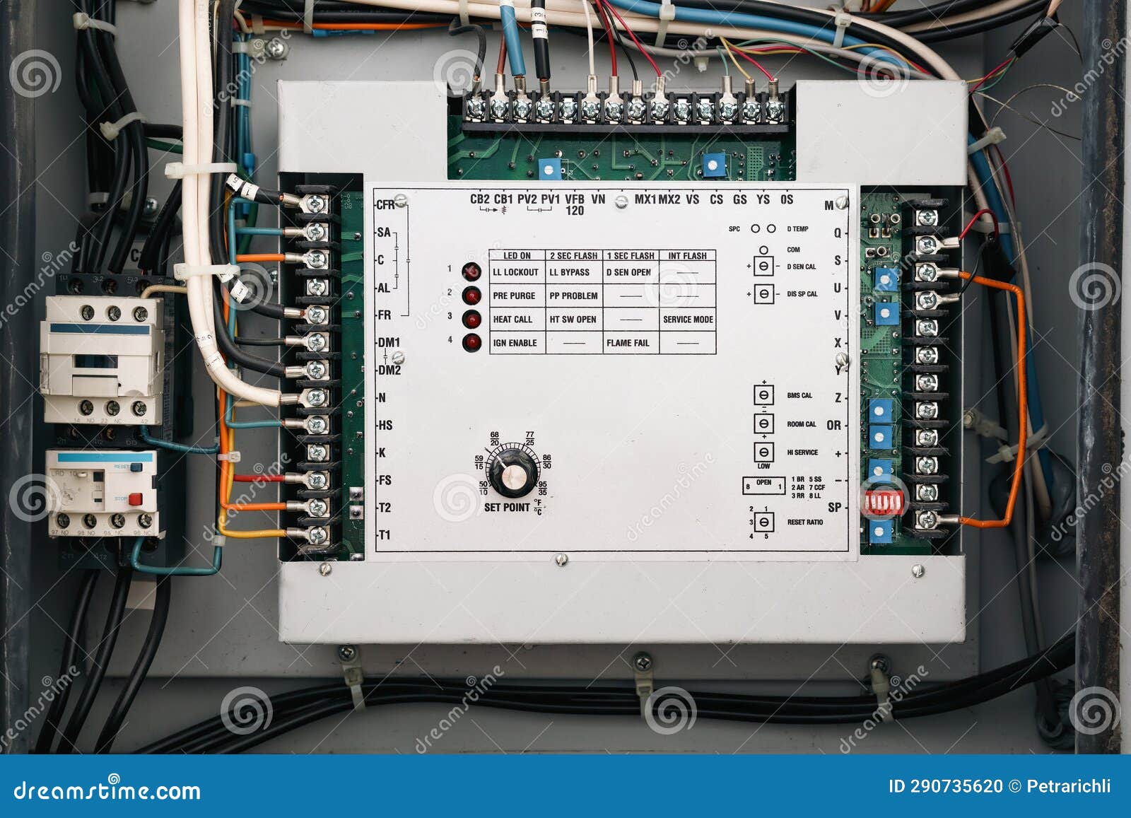 Hvac Control Panel or Temperature Regulating Equipment. Stock Photo ...