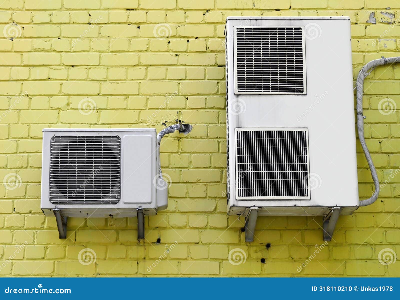 HVAC external unit stock photo. Image of funnel, climate - 318110210