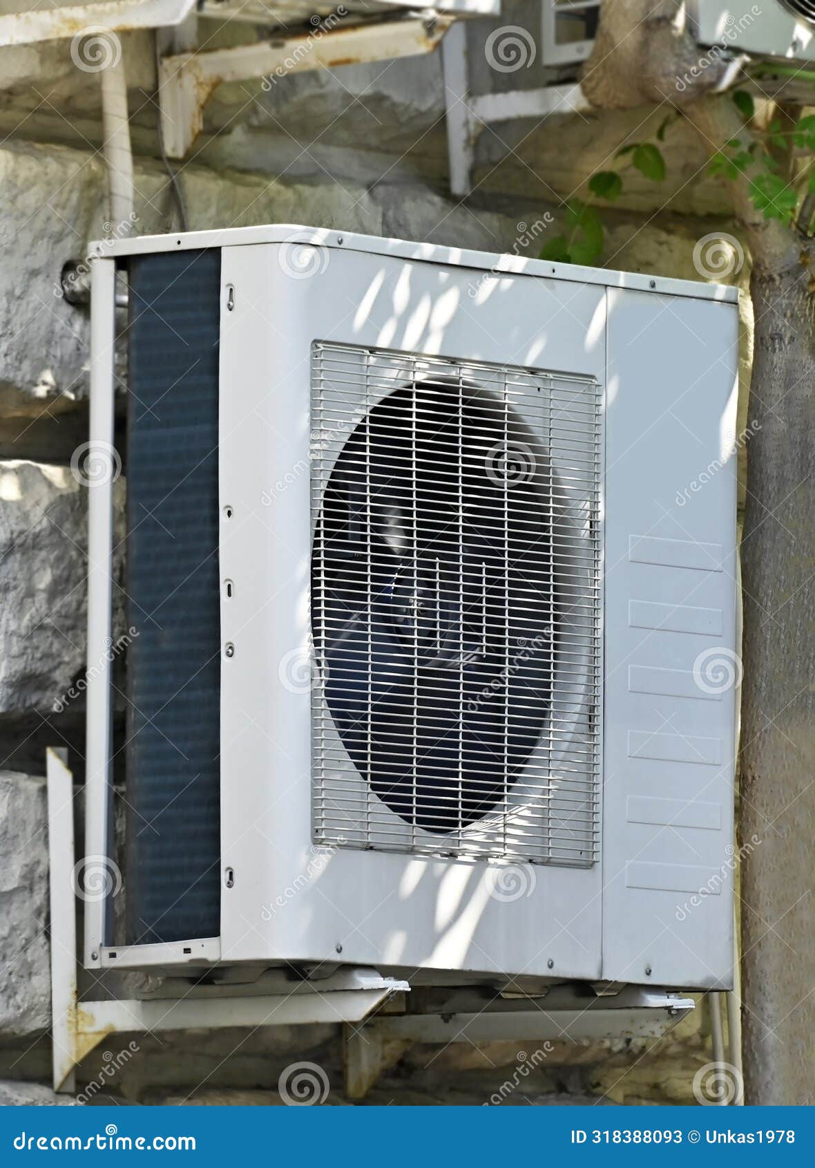 HVAC external unit stock image. Image of pump, industrial - 318388093