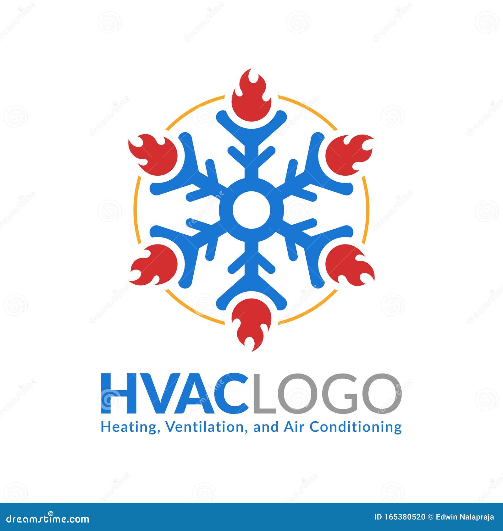 HVAC Logo Design, Heating Ventilation and Air Conditioning Logo or Icon ...
