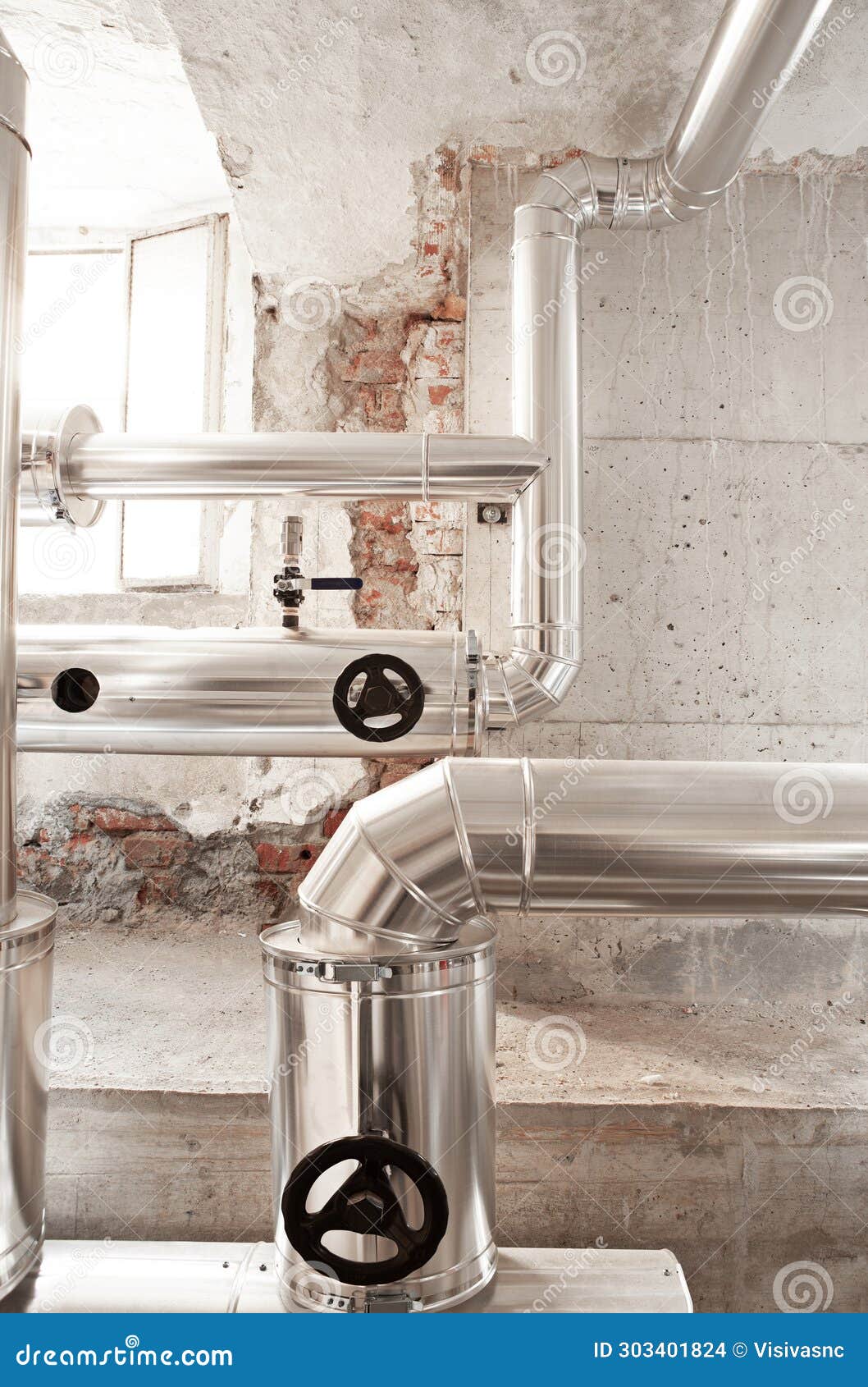 Hvac Pipes, Heating, Ventilation, Air Conditioning and Cooling System ...