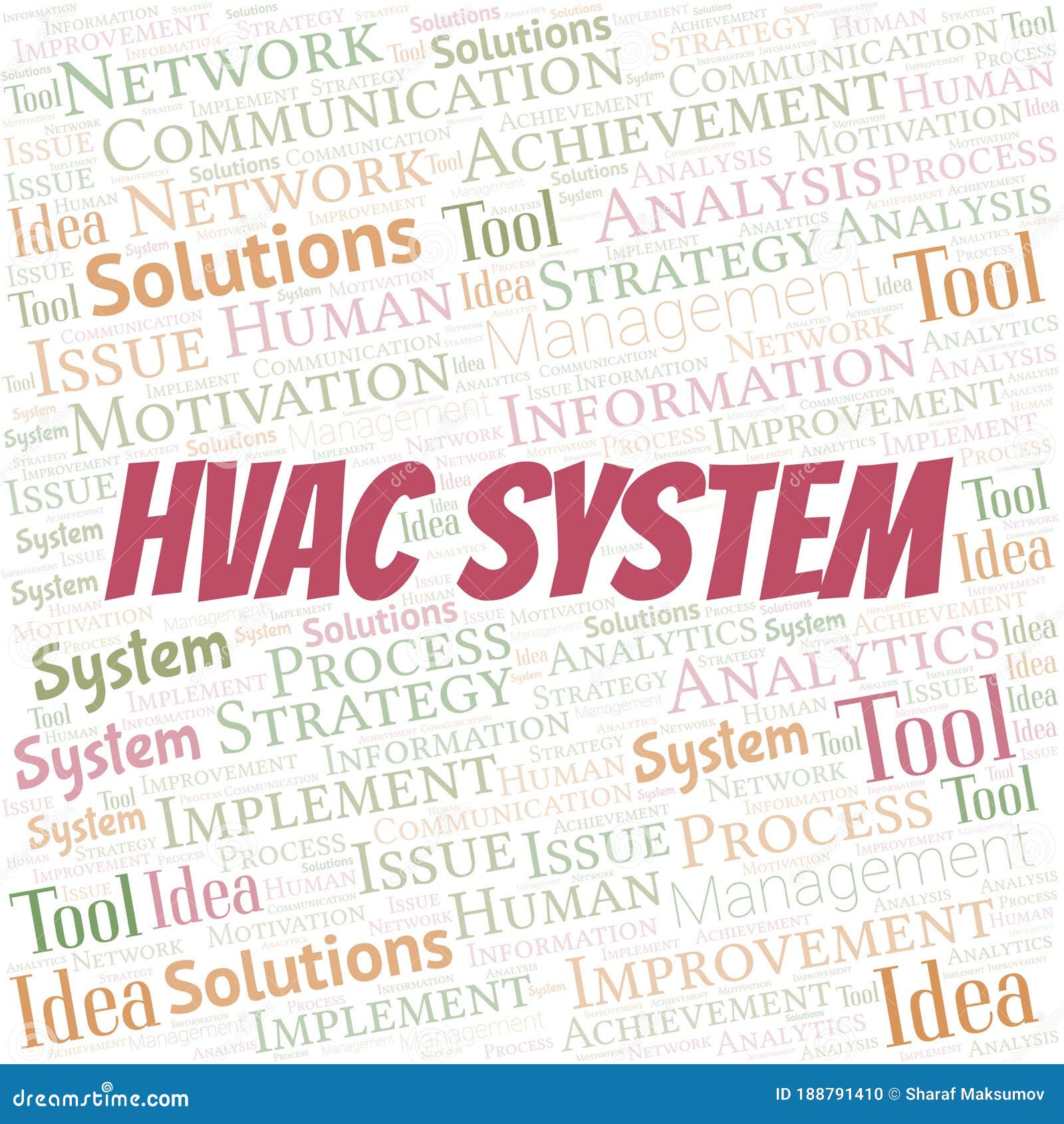 HVAC Text With 3d Hologram Of The Planet Earth Against The Backdrop Of ...