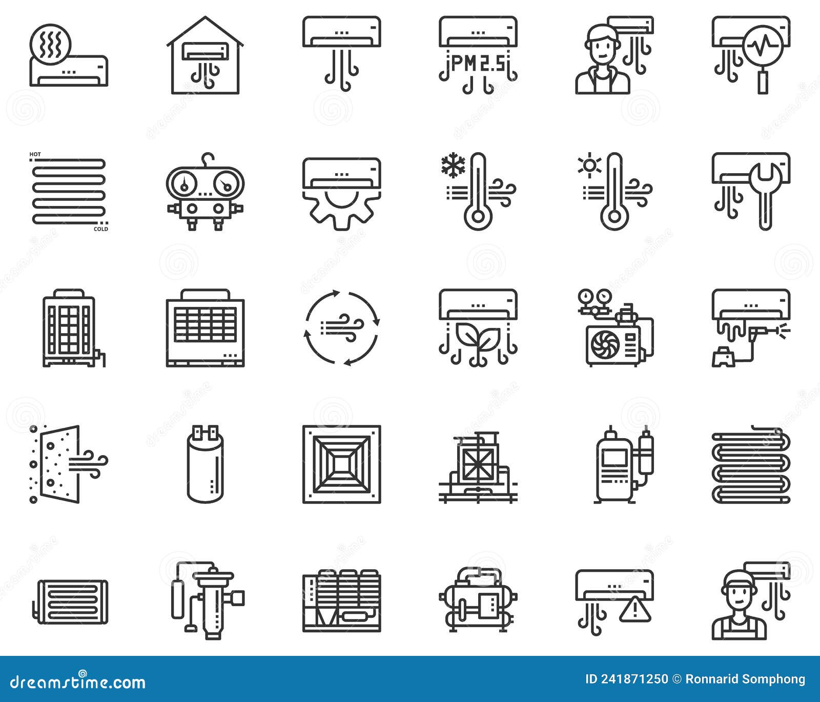 HVAC Systems Icon Vector , Air Conditioning, Stock Vector ...