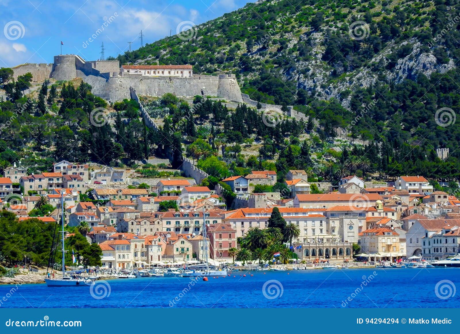 Hvar imagen de archivo editorial. Imagen de calle, turismo - 94294294