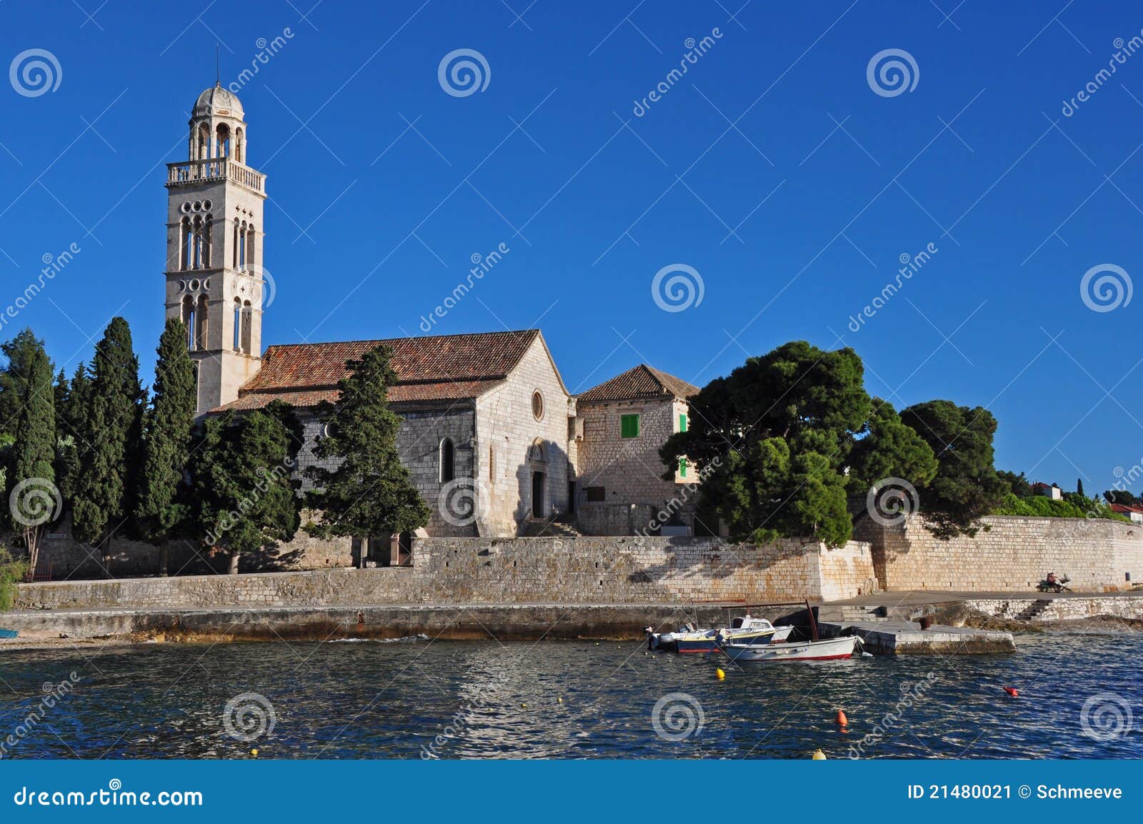 Hvar Church stock image. Image of stone, dalmatia, adriatic - 21480021