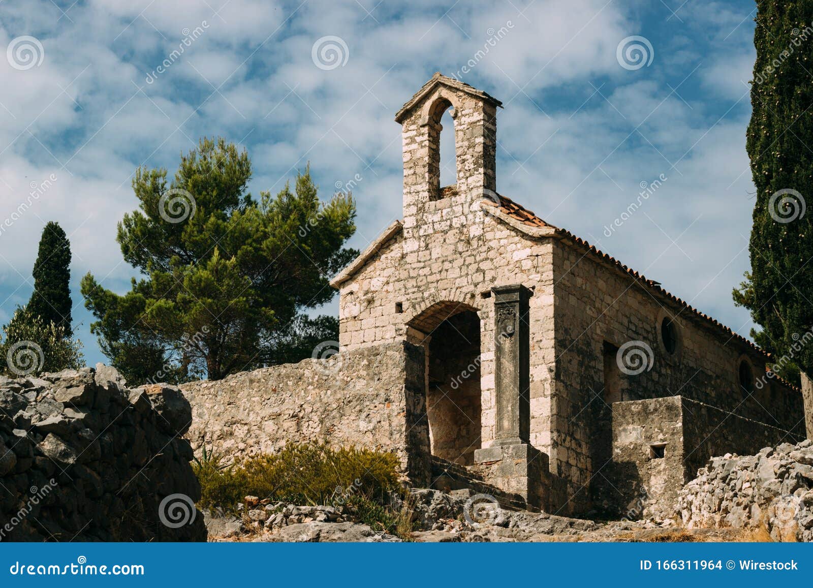 Hvar Church stock photo. Image of structure, worship - 166311964