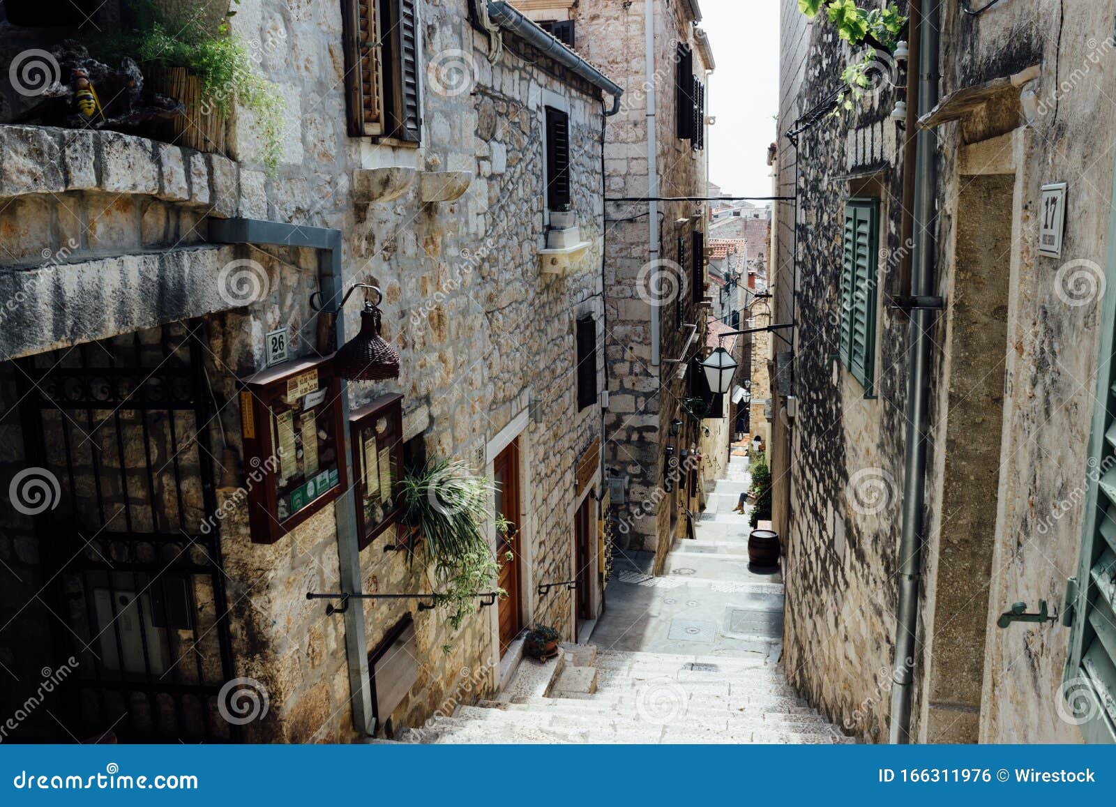 Hvar Streets editorial photo. Image of adventure, town - 166311976