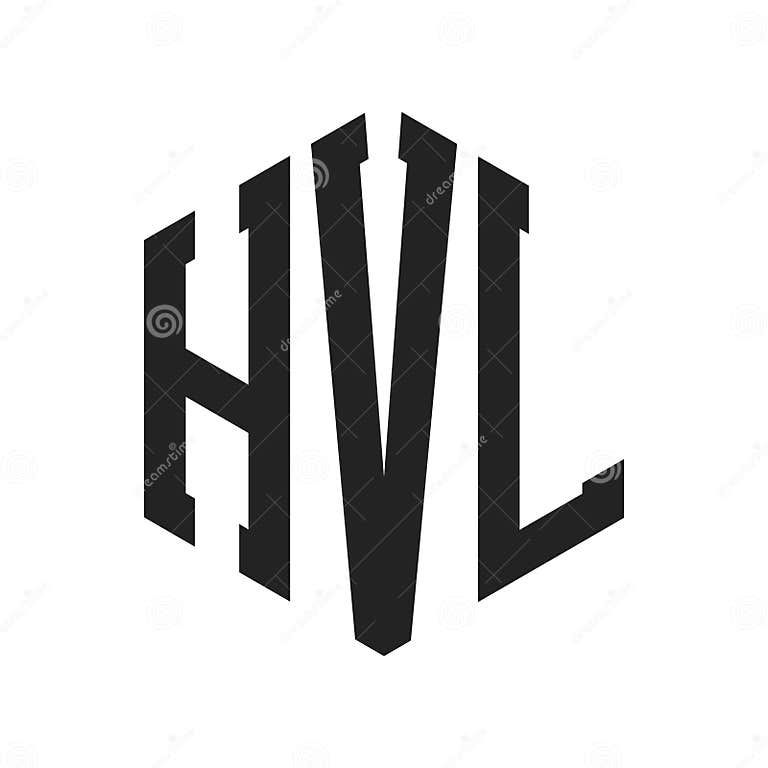 HVL Logo Design. Initial Letter HVL Monogram Logo Using Hexagon Shape ...
