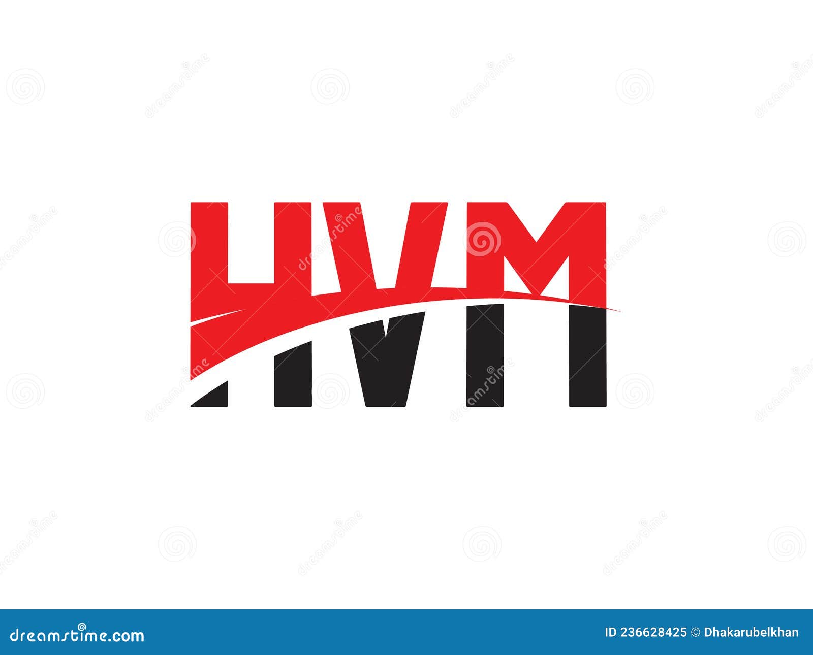 HVM Letter Initial Logo Design Vector Illustration Stock Vector ...