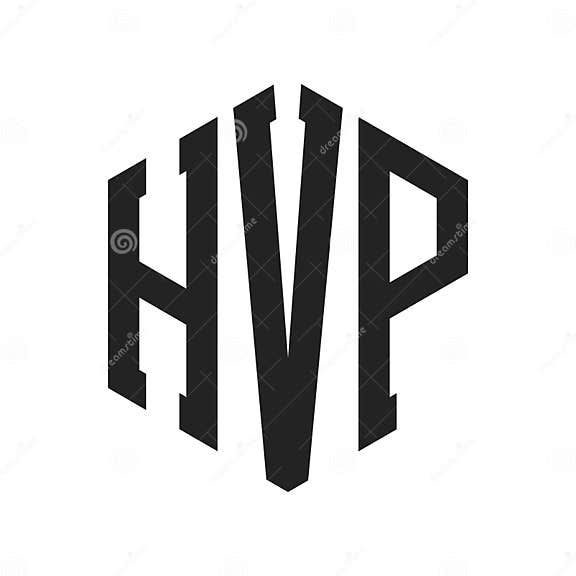 HVP Logo Design. Initial Letter HVP Monogram Logo Using Hexagon Shape ...