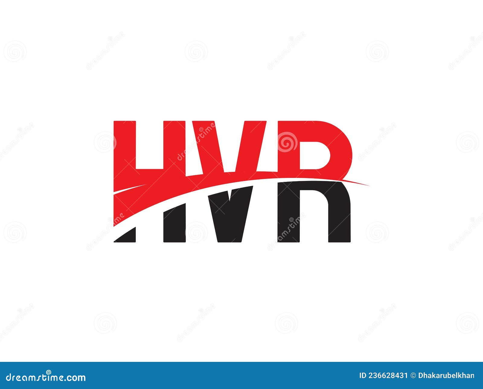 HVR Letter Initial Logo Design Vector Illustration Stock Vector ...