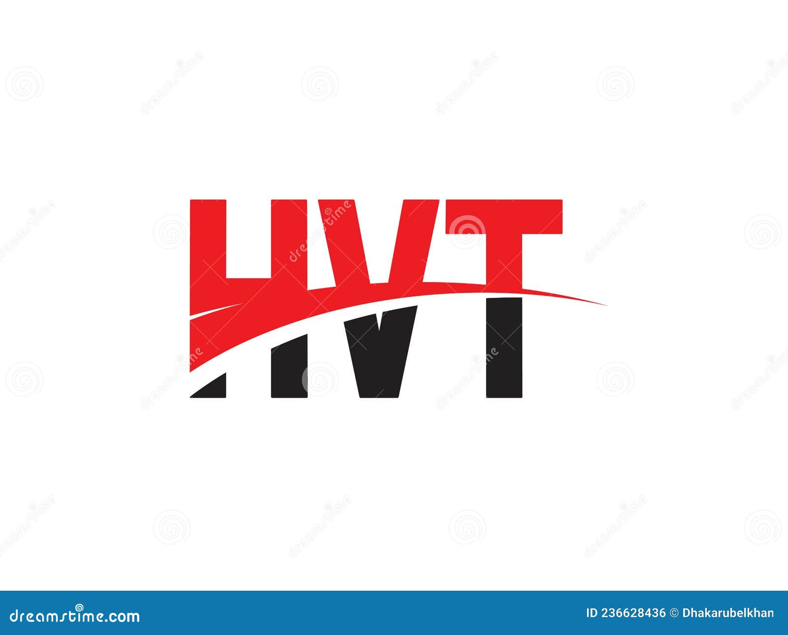 HVT Letter Initial Logo Design Vector Illustration Stock Vector ...