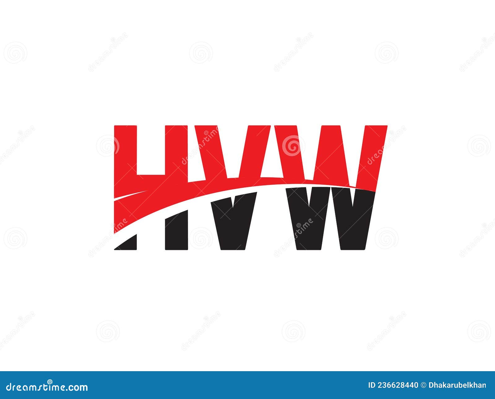 HVW Letter Initial Logo Design Vector Illustration Stock Vector ...