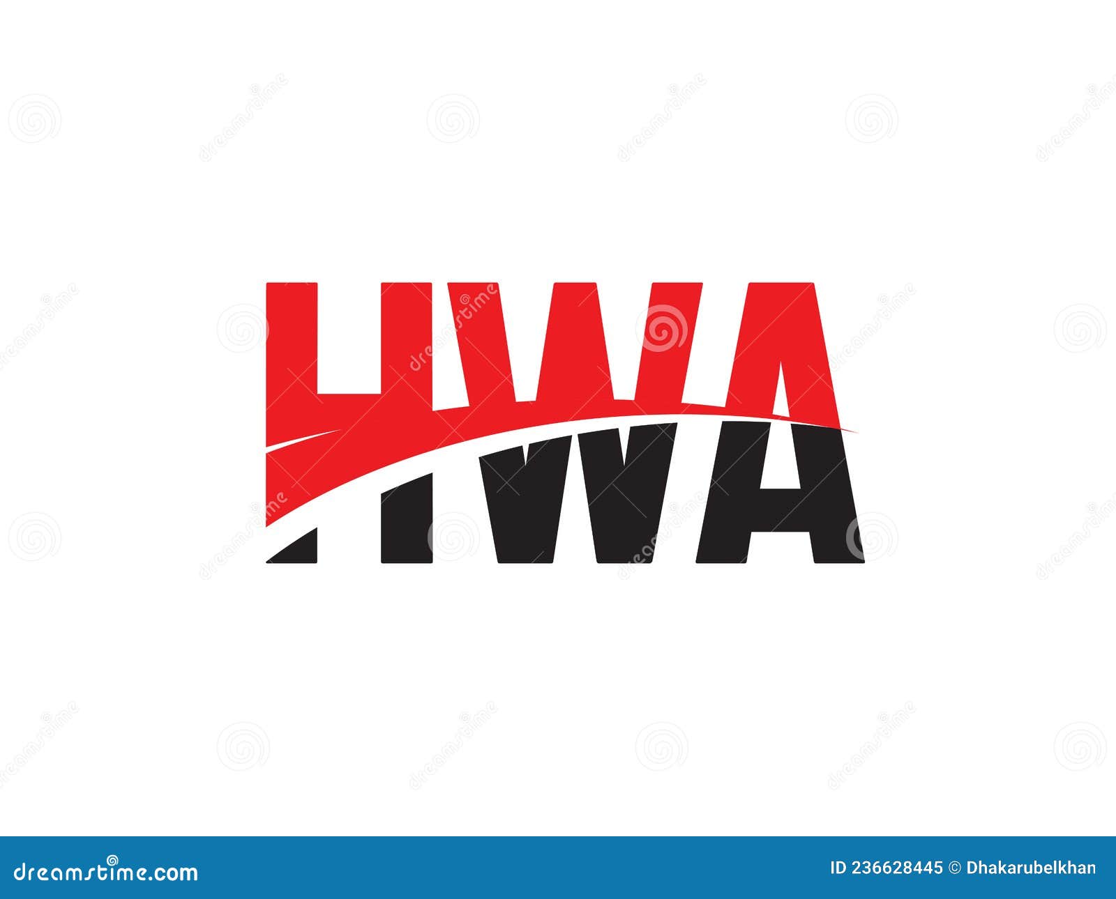 HWA Letter Initial Logo Design Vector Illustration Stock Vector ...