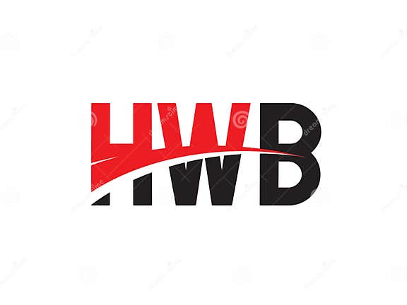 HWB Letter Initial Logo Design Vector Illustration Stock Vector ...