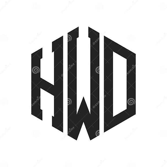 HWD Logo Design. Initial Letter HWD Monogram Logo Using Hexagon Shape ...