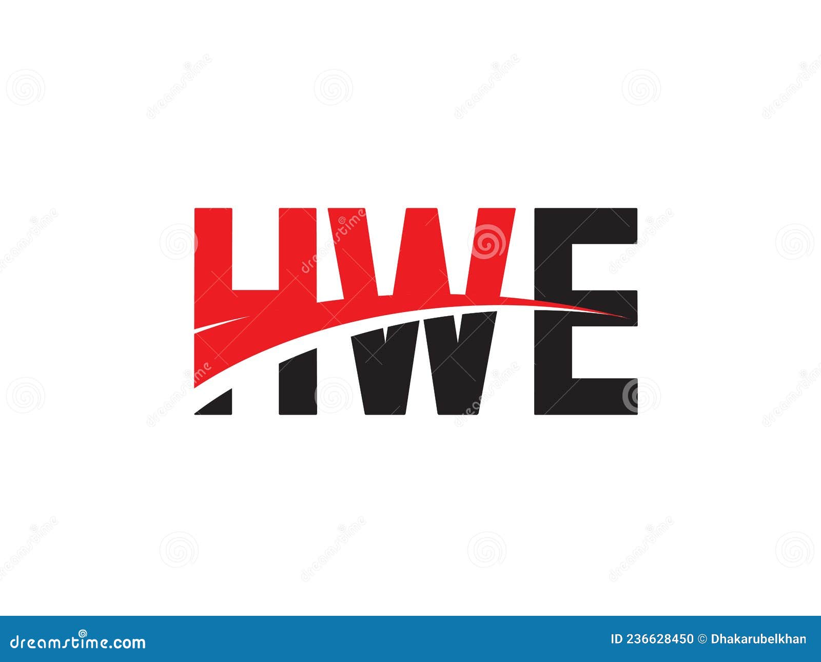 HWE Letter Initial Logo Design Vector Illustration Stock Vector ...