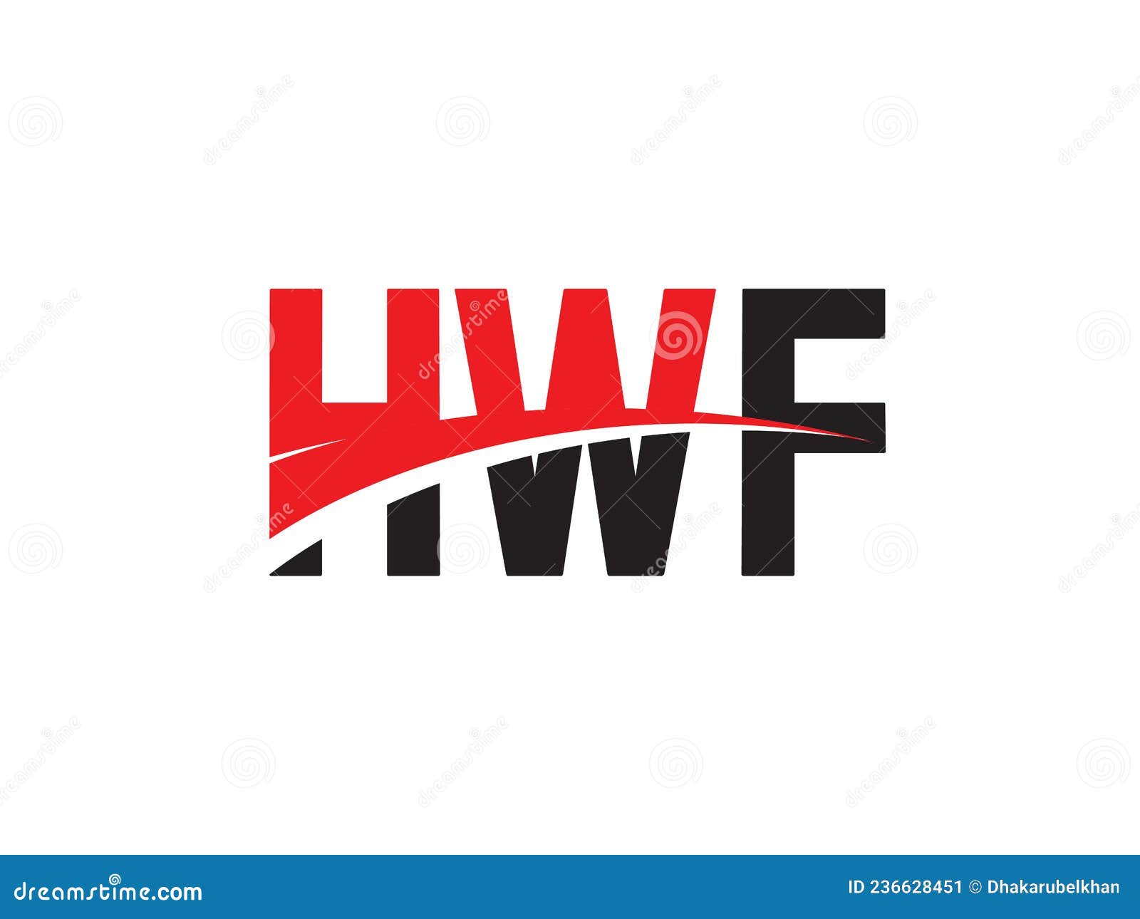 HWF Letter Initial Logo Design Vector Illustration Stock Vector ...