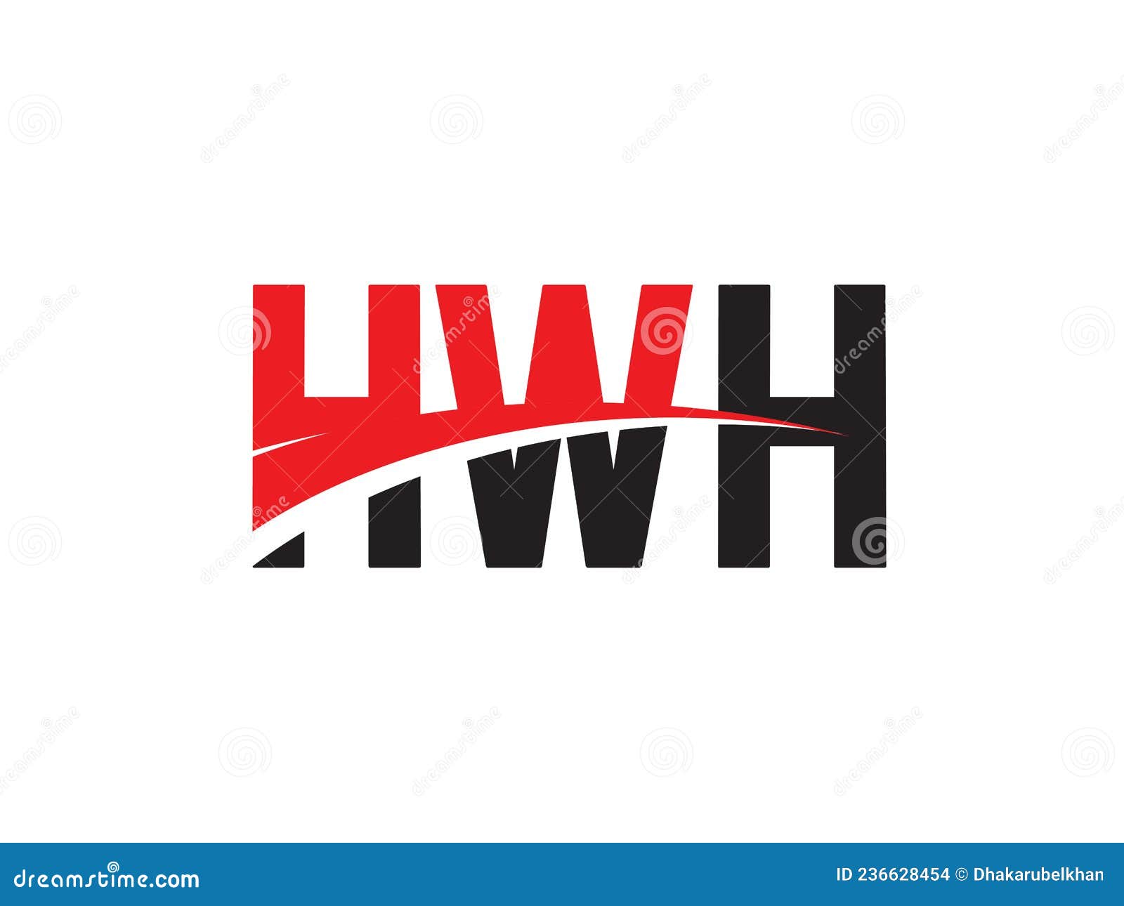 HWH Letter Initial Logo Design Vector Illustration Stock Vector ...