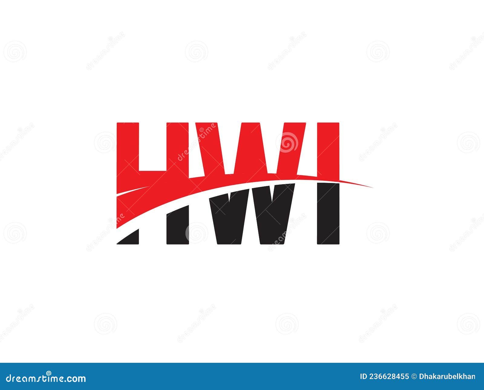 HWI Letter Initial Logo Design Vector Illustration Stock Vector ...