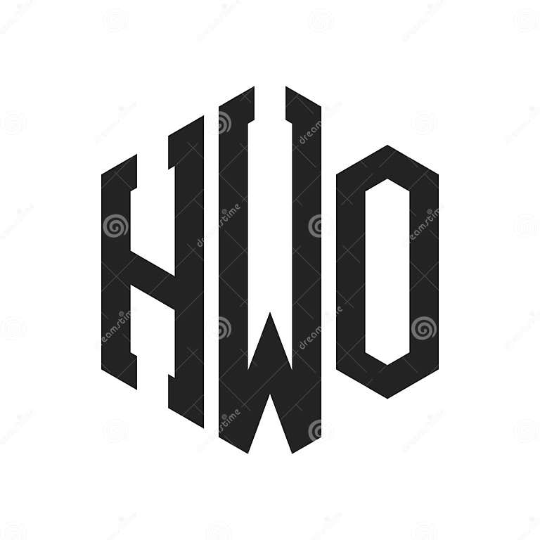 HWO Logo Design. Initial Letter HWO Monogram Logo Using Hexagon Shape ...