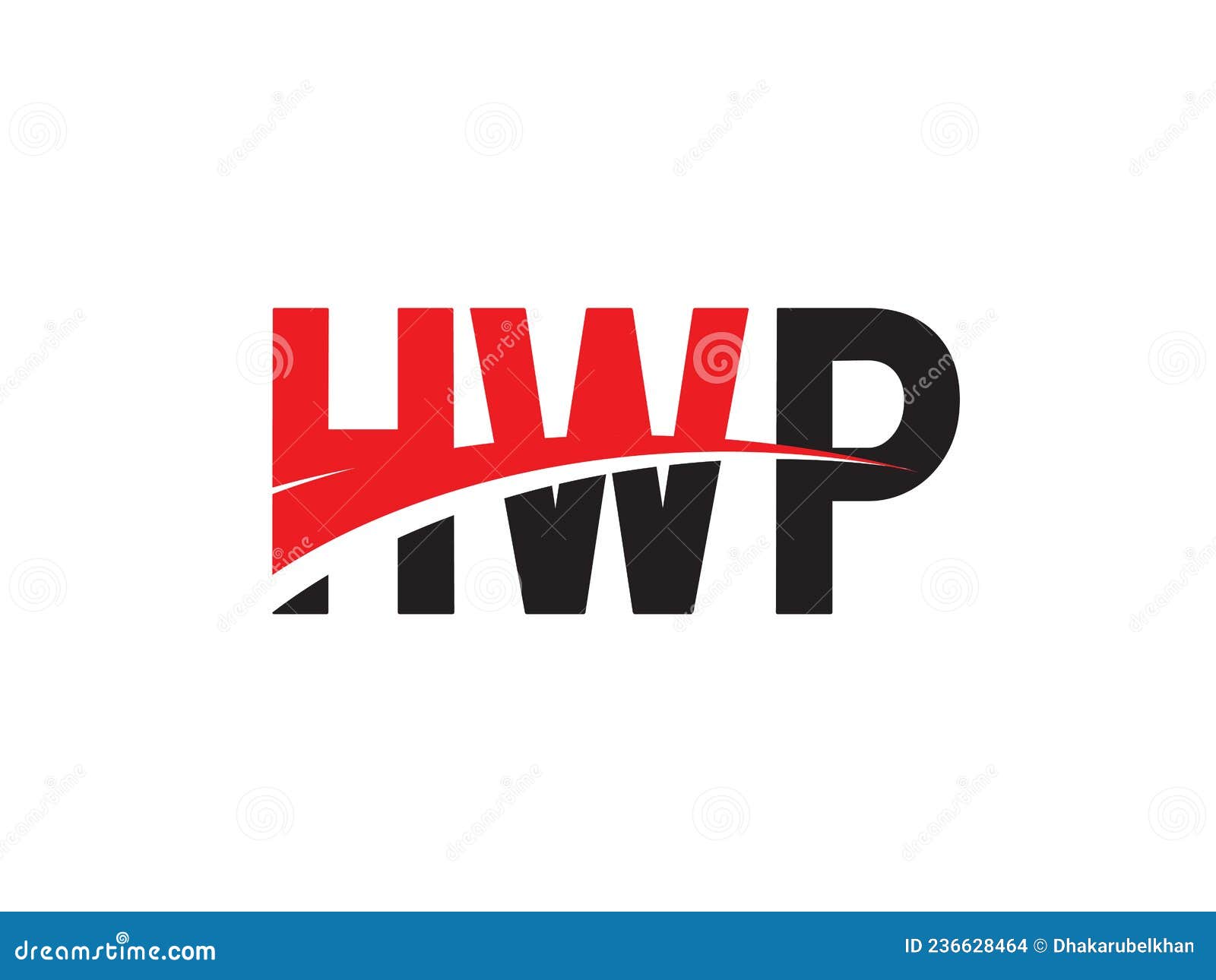 HWP Letter Initial Logo Design Vector Illustration Stock Vector ...