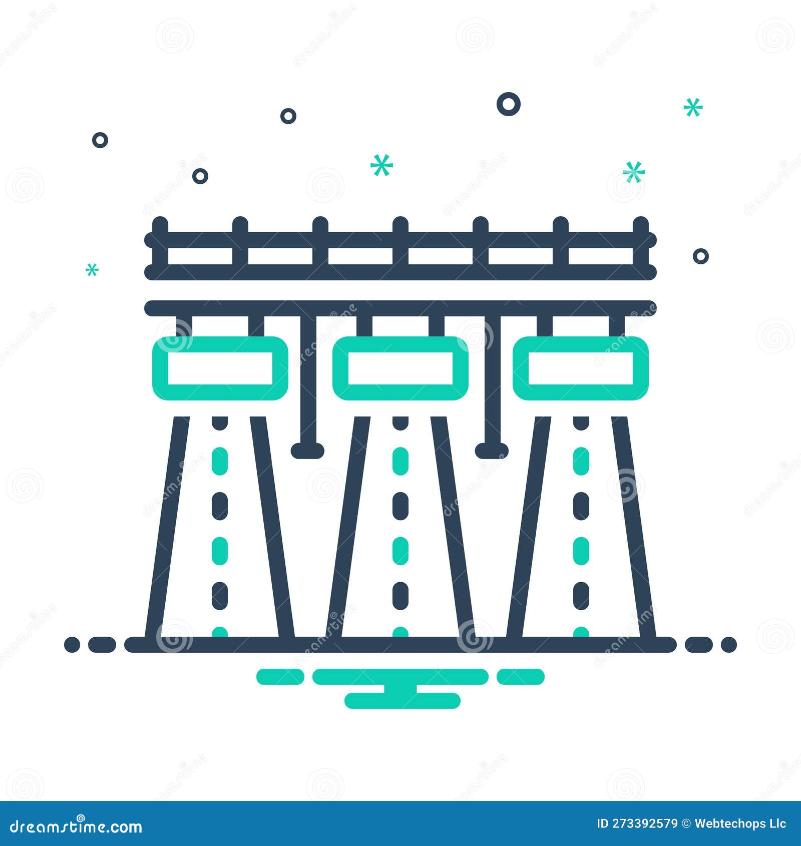 Mix Icon for Hwy, Highway and Journey Stock Vector - Illustration of ...