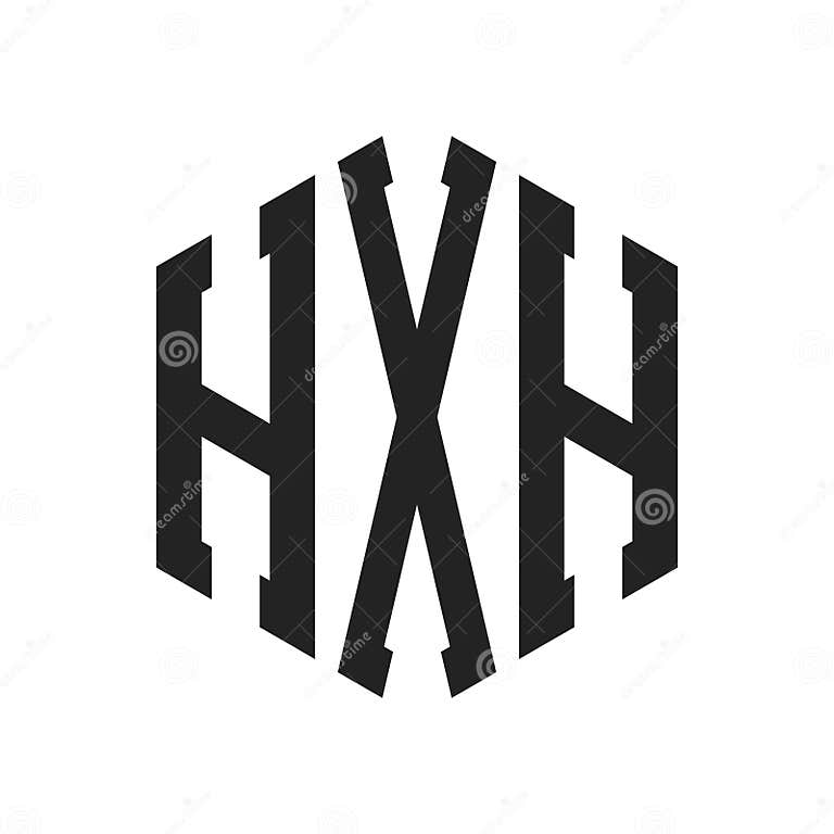 HXH Logo Design. Initial Letter HXH Monogram Logo Using Hexagon Shape ...