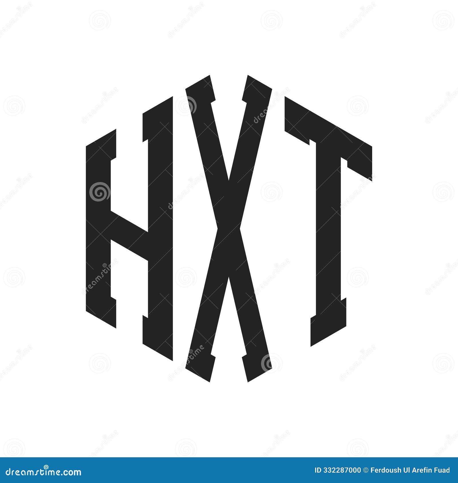 HXT Logo Design. Initial Letter HXT Monogram Logo Using Hexagon Shape ...
