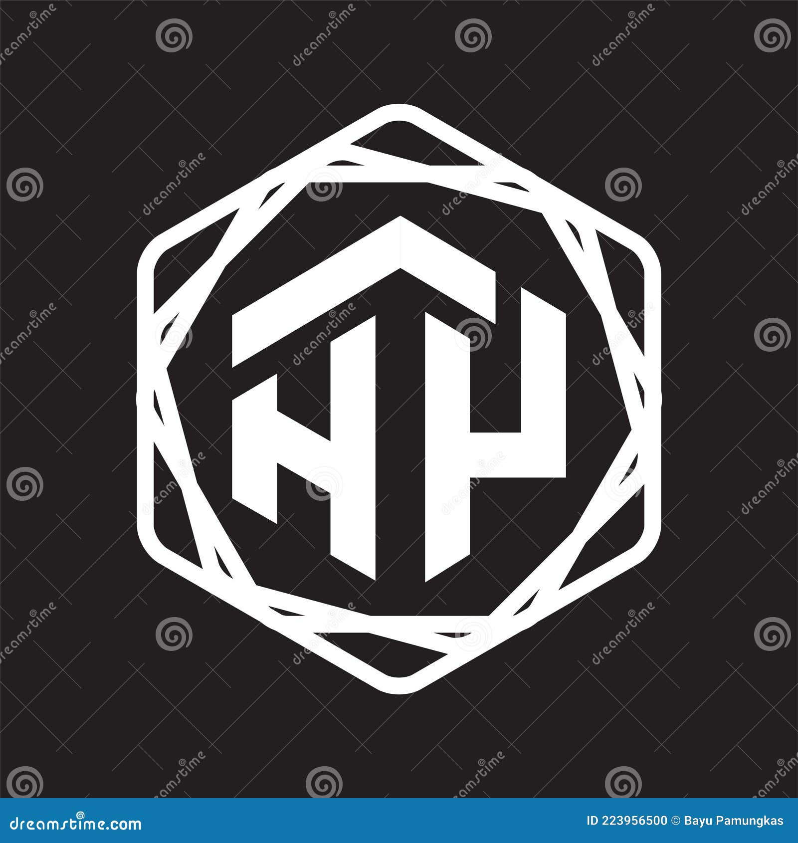 HY Initial Letter Hexagonal Logo Vector Template Stock Illustration ...