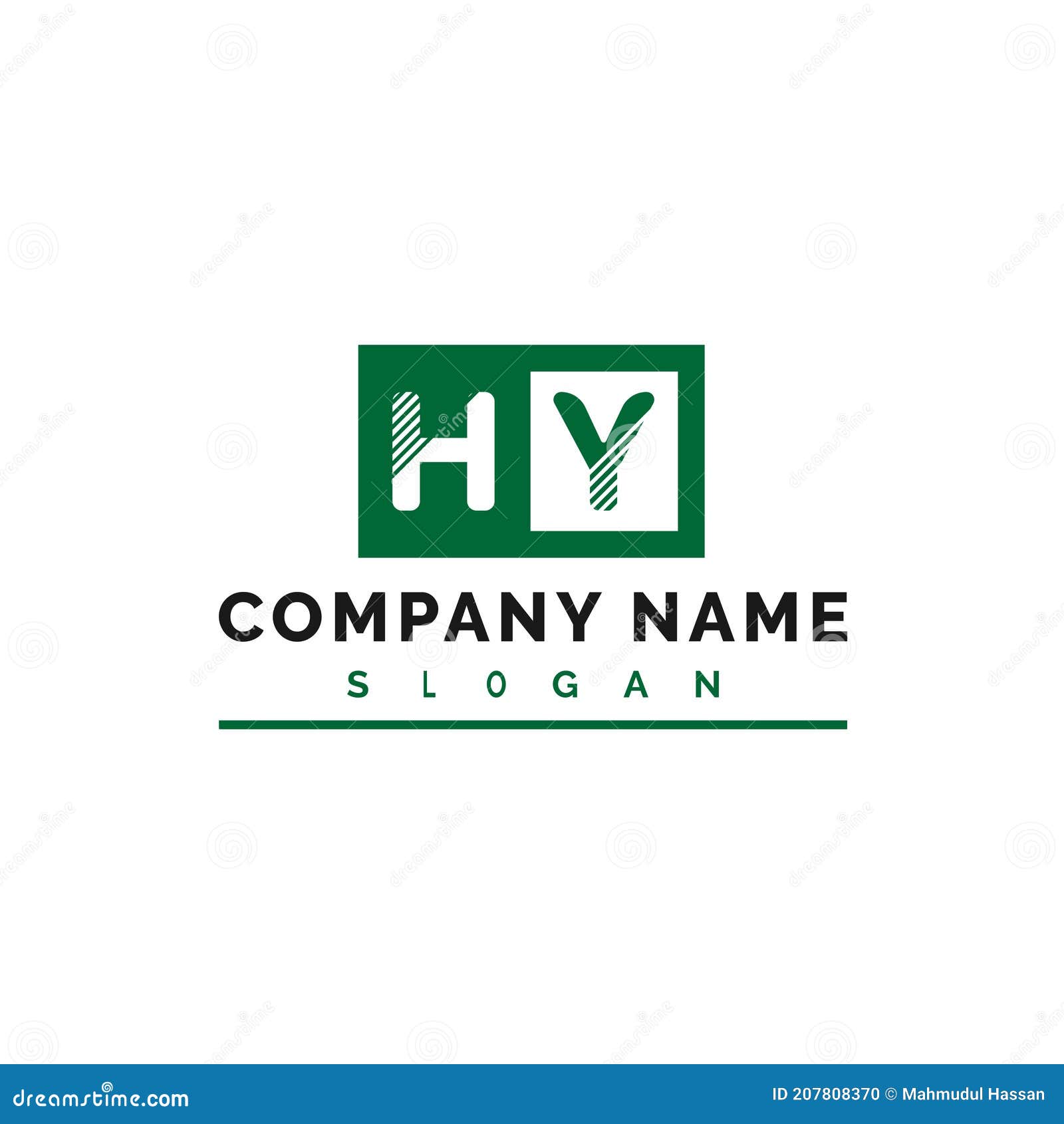 HY Logo Design. HY Letter Logo Vector Illustration - Vector Stock ...