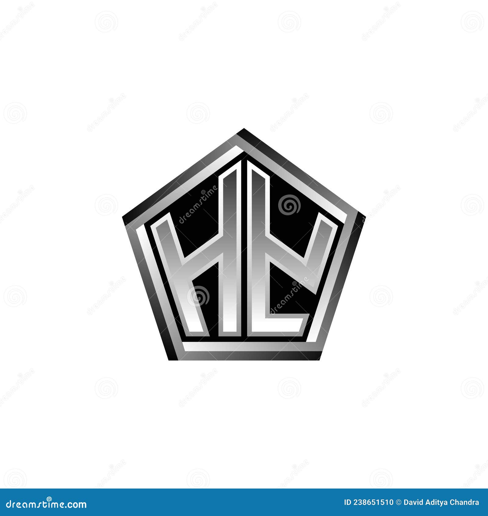 HY Logo Monogram Silver Geometric Modern Design Stock Vector ...