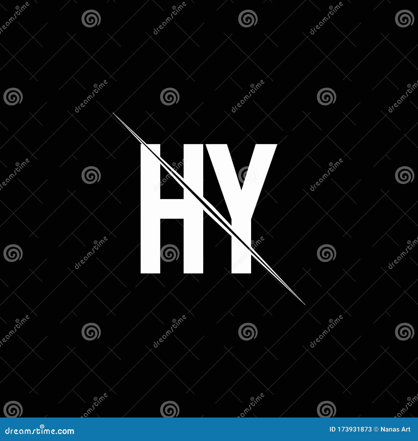 HY Logo Monogram with Slash Style Design Template Stock Vector ... HY Logo Monogram with Slash Style Design Template Stock Vector ...
