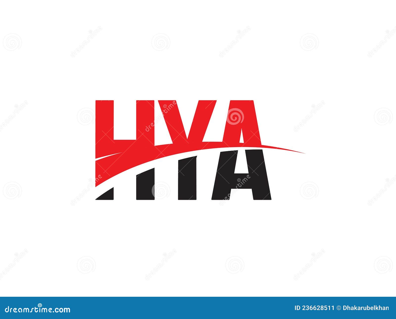 HYA Letter Initial Logo Design Vector Illustration Stock Vector ...