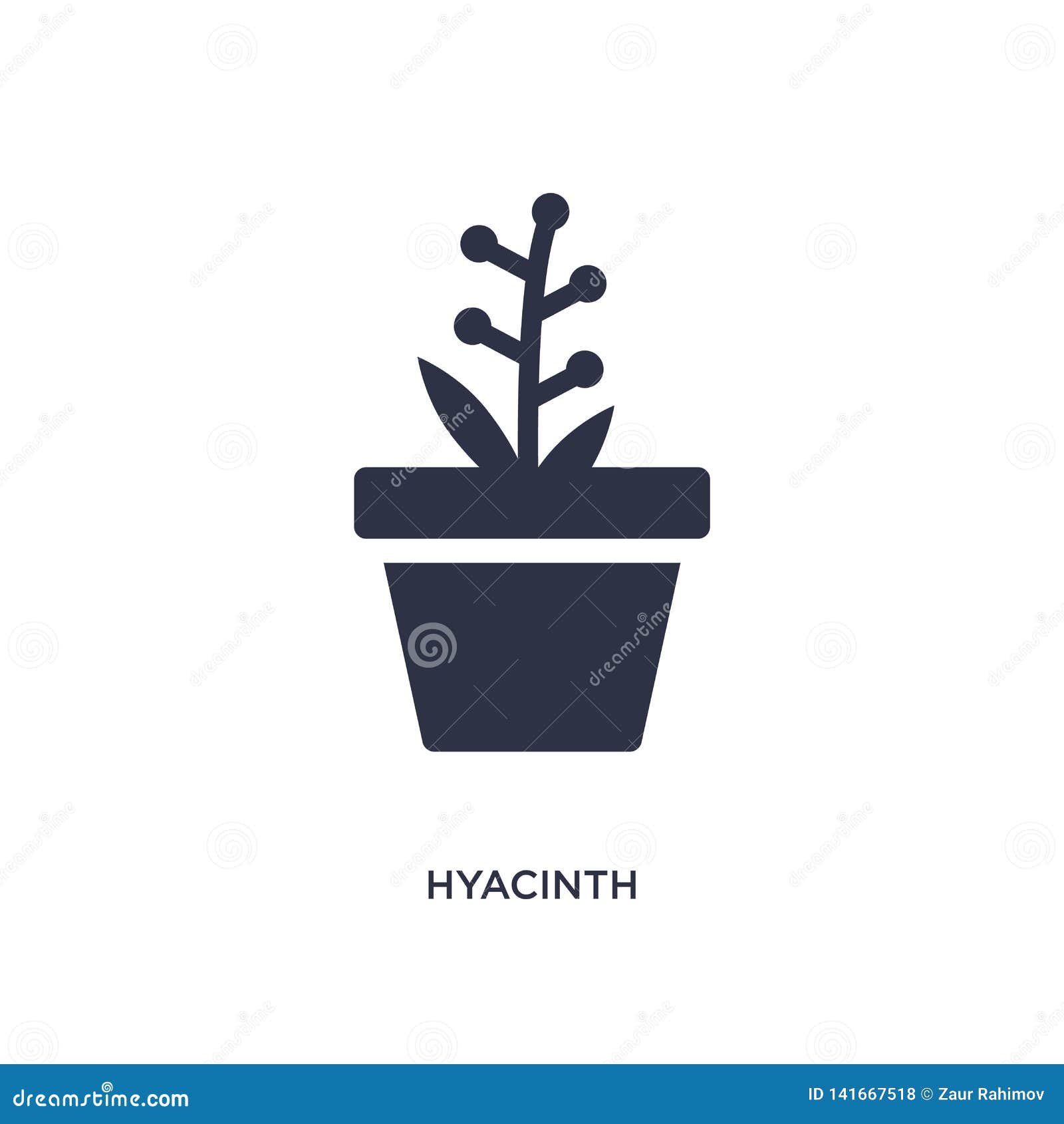 Hyacinth Icon on White Background. Simple Element Illustration from ...