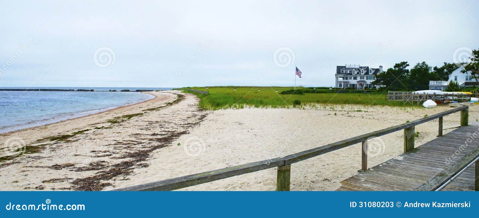 Hyannis Port Panorama stock image. Image of american - 31080203