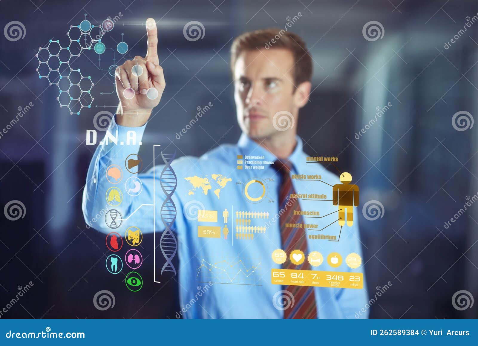 Hybrid Business Technology Welcome To the Future. a Handsome Young ...