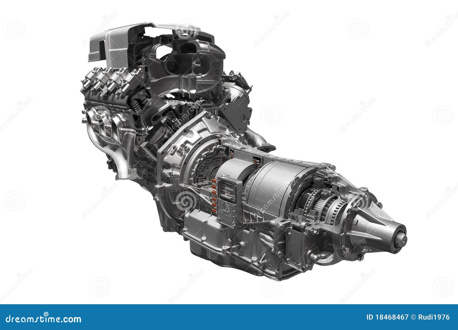 Hybrid car engine stock image. Image of engine, single - 18468467