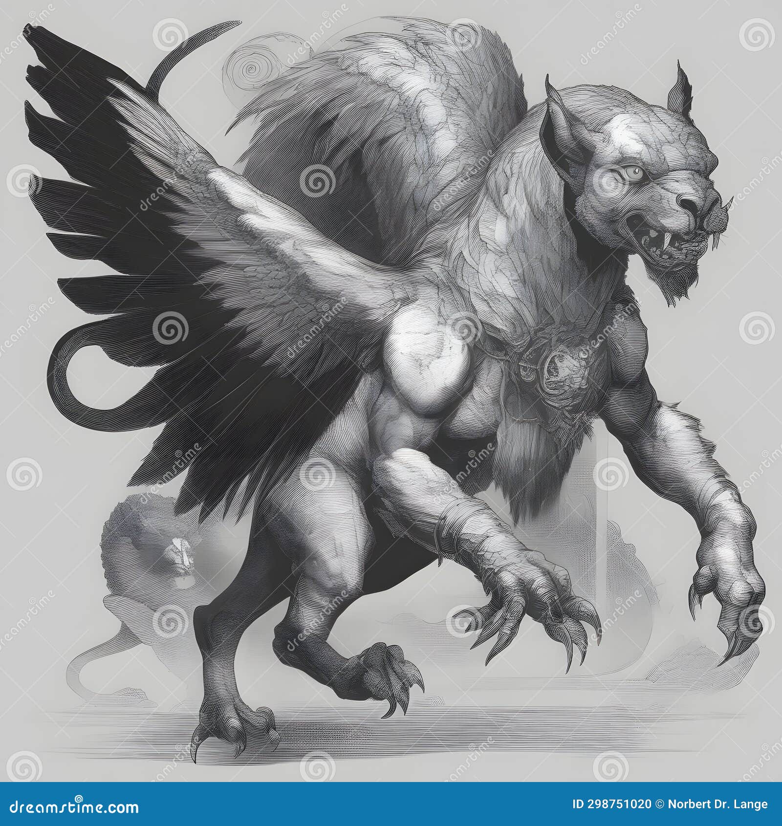 Hybrid Creatures, Ai-generatet Stock Illustration - Illustration of ...