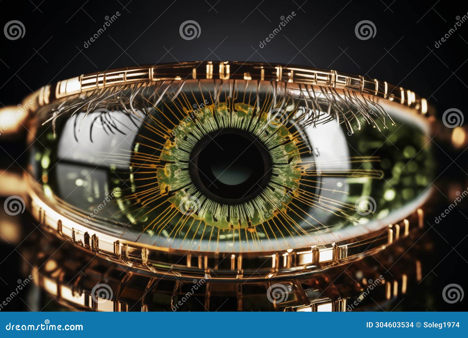 Hybrid of a Digital Human Eye Closeup, Augmented Reality and Digital ...