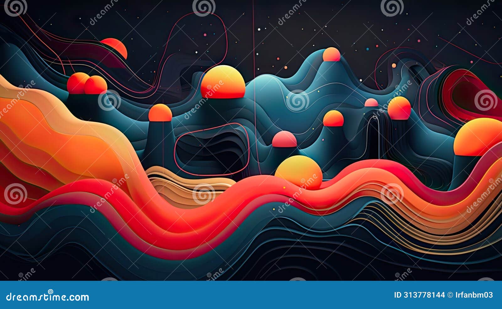 Hybrid Dimension Background Combining Elements of Nature and Technology ...