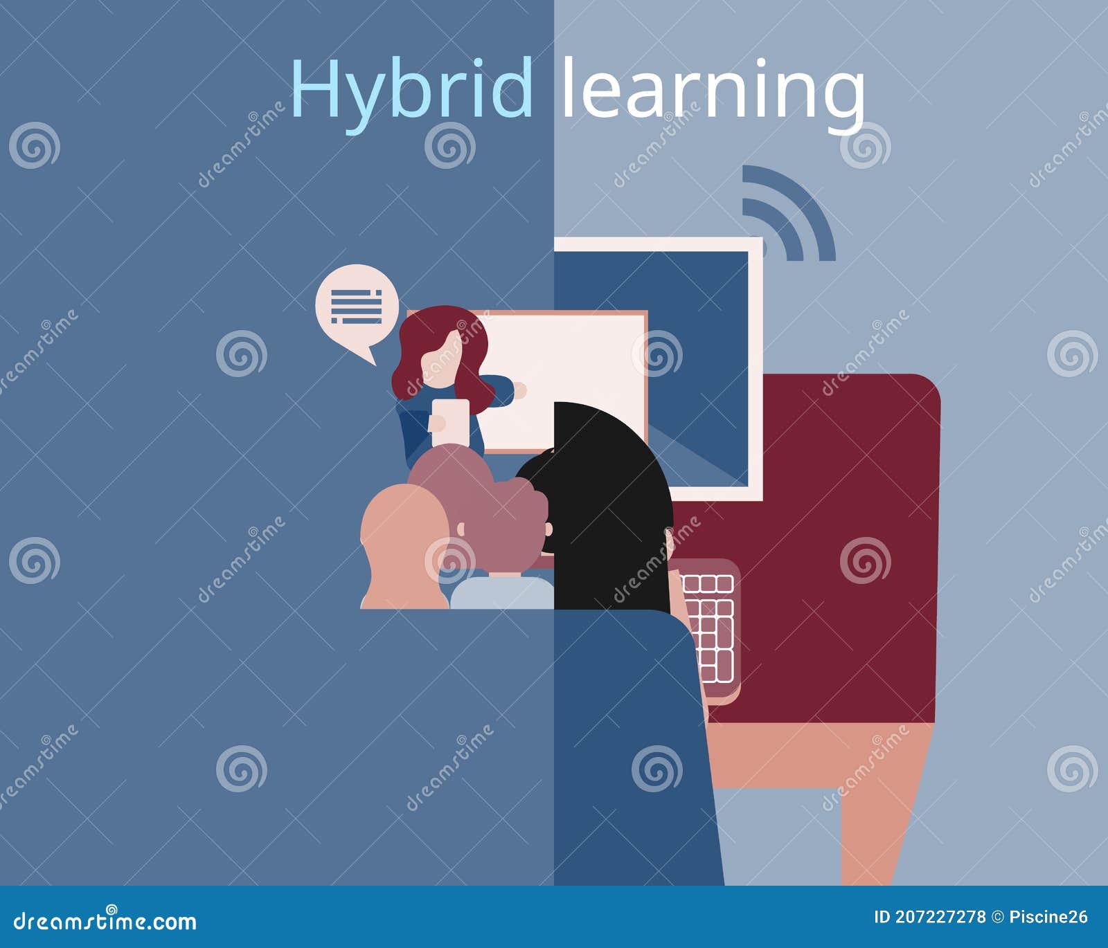 Hybrid Training Class Stock Illustrations – 52 Hybrid Training Class ...